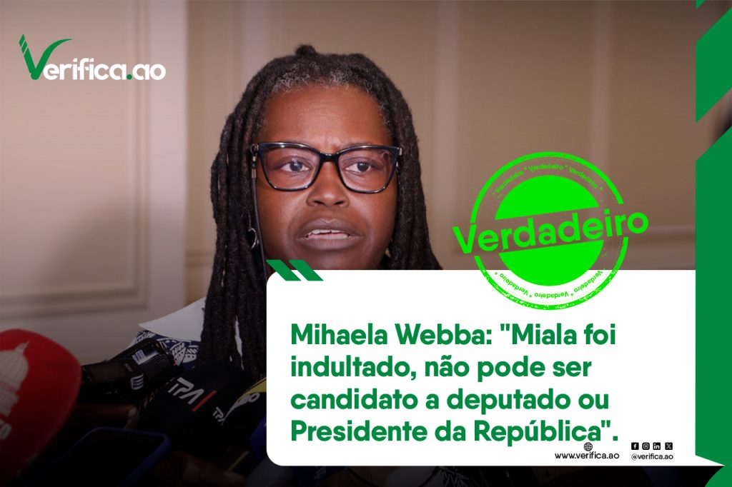 Mihaela Webba: “Miala foi indultado, então não pode ser candidato a ...